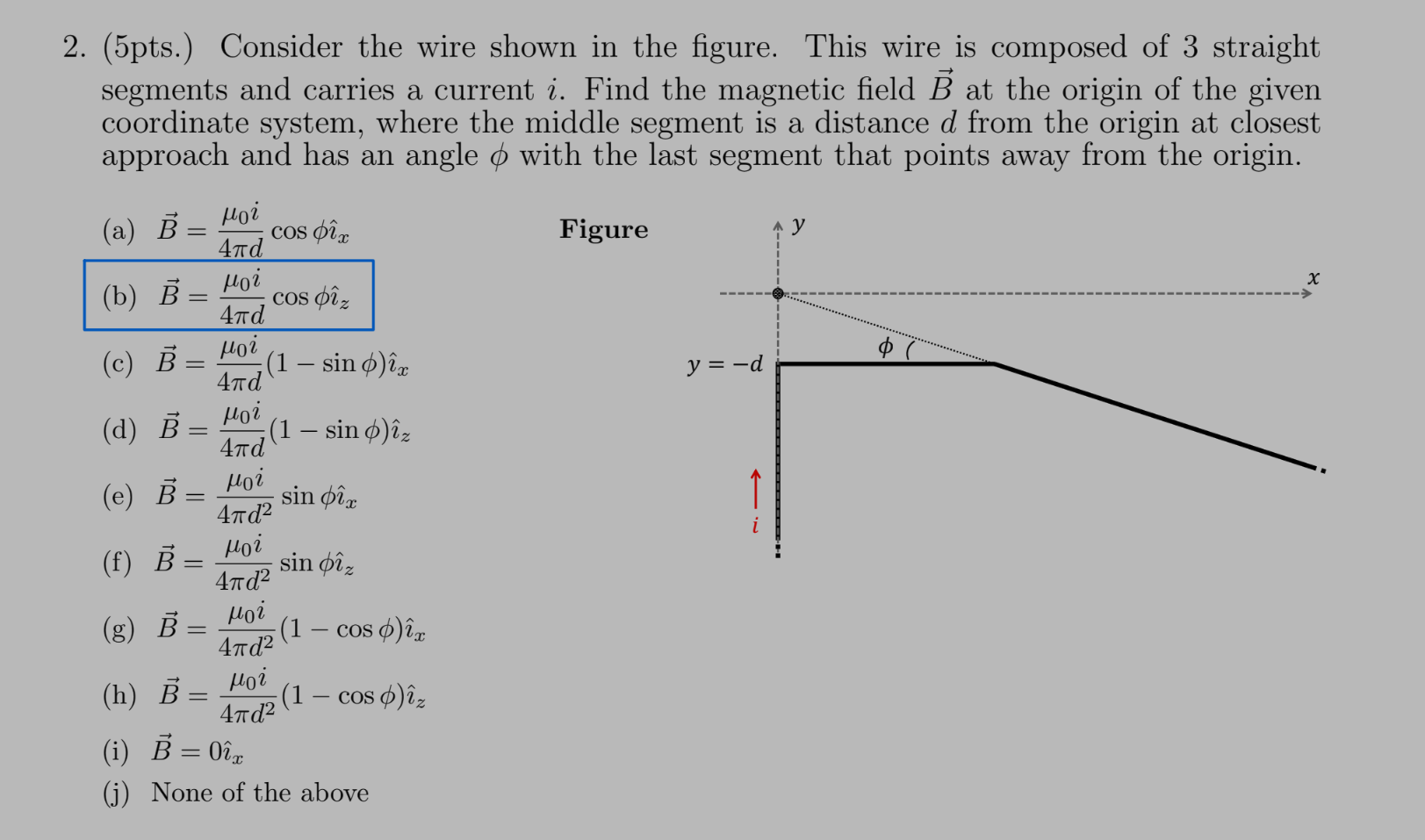 Solved (5pts.) ﻿Consider the wire shown in the figure. This | Chegg.com