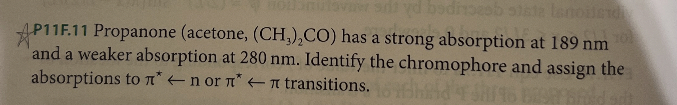 Solved AP11F. 11 ﻿Propanone (acetone, (:(CH3)2CO} ﻿has a | Chegg.com