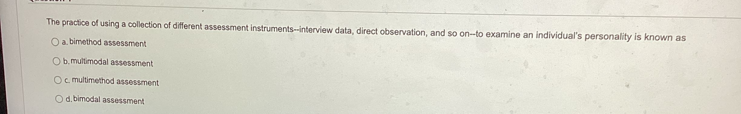 Solved The practice of using a collection of different | Chegg.com