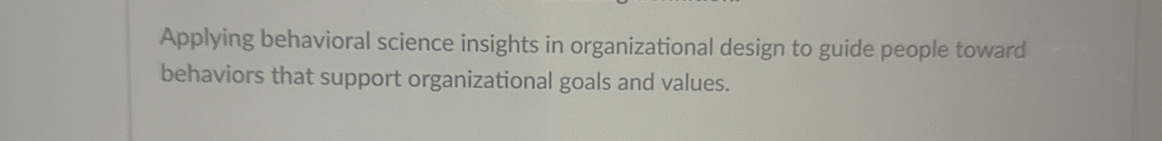 Solved Applying behavioral science insights in | Chegg.com