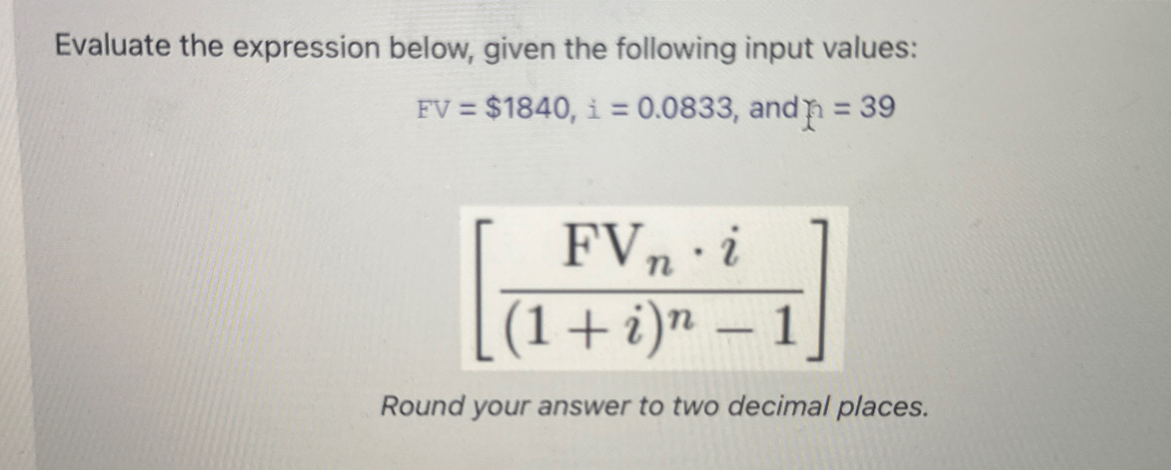 Solved Evaluate the expression below, given the following | Chegg.com