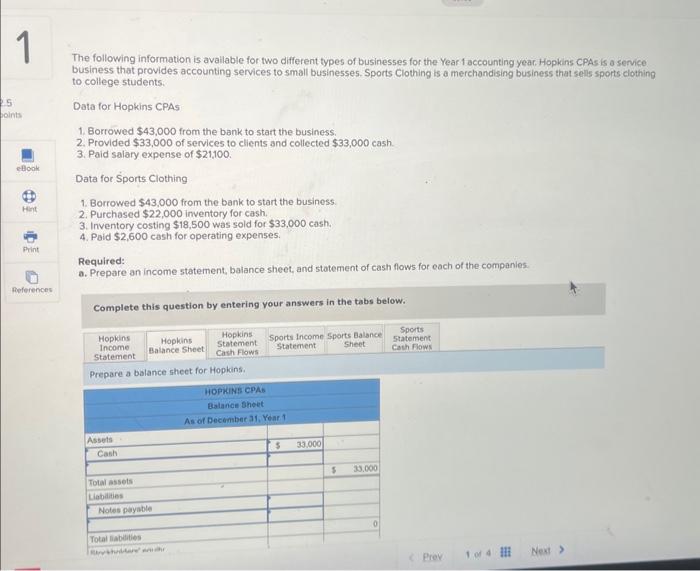 Solved what does the income statement, balance sheet, | Chegg.com