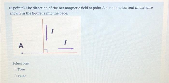 Solved (5 points) The magnetic field lines form closed loops | Chegg.com
