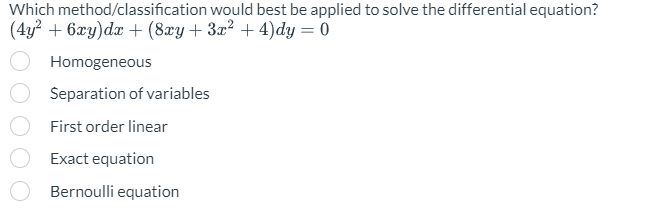 Solved Which method/classification would best be applied to | Chegg.com