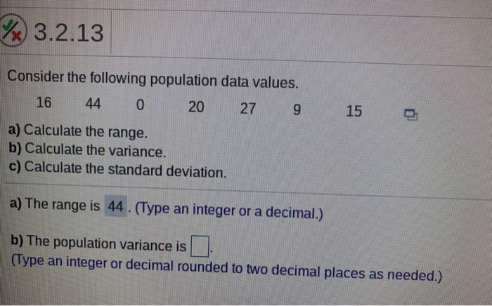 Solved % 3.2.13 Consider the following population data | Chegg.com