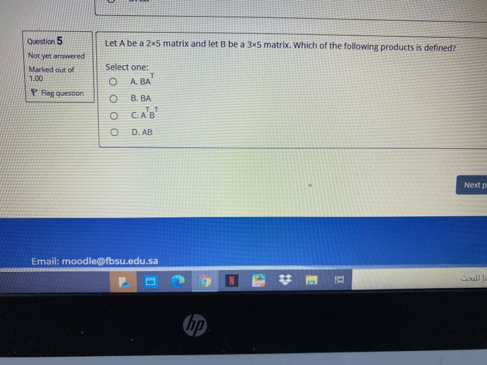 Solved Let A be a 2x5 matrix and let B be a 3x5 matrix. | Chegg.com