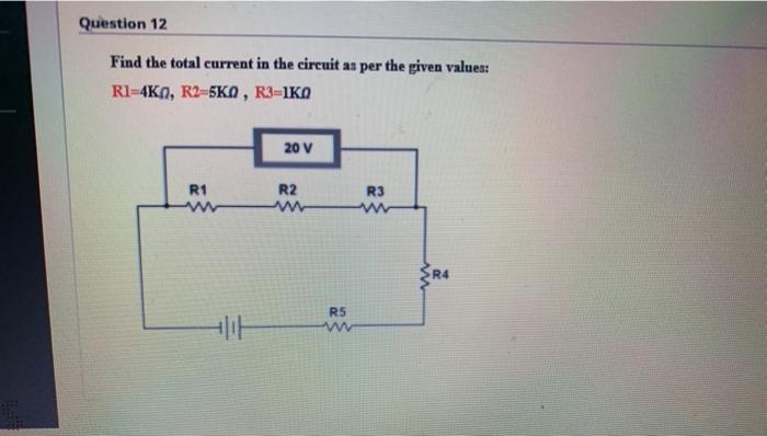 Solved Question 10 From Thevenin's Equivalent Circuit, find | Chegg.com