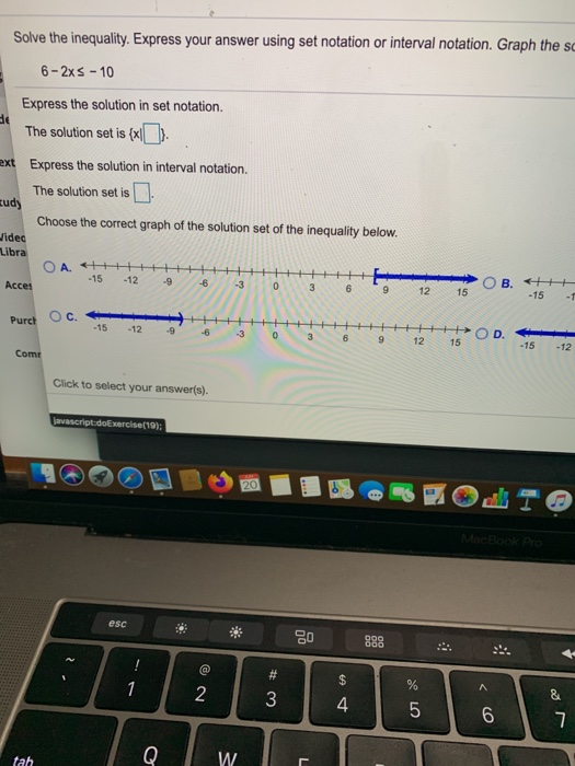 Solved Solve the inequality. Express your answer using set | Chegg.com