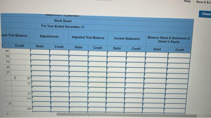 Solved Exercise 4-4 (Algo) Completing work sheet adjustments | Chegg.com Solved Exercise 4-4 (Algo) Completing work sheet adjustments | Chegg.com