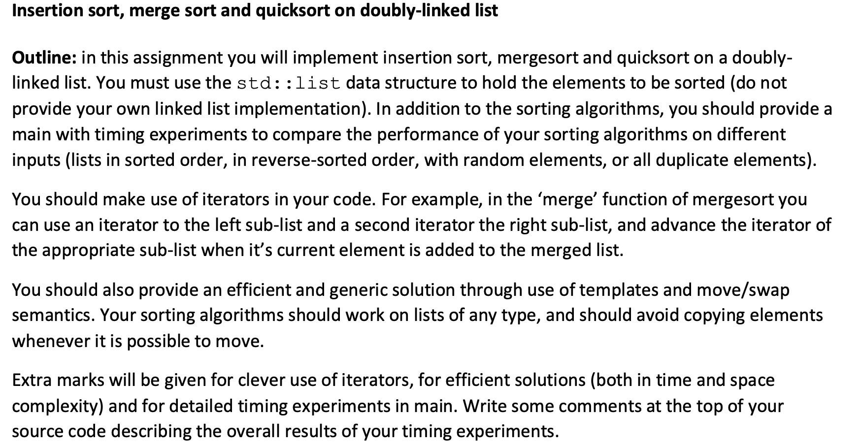 Insertion Sort Merge Sort And Quicksort On