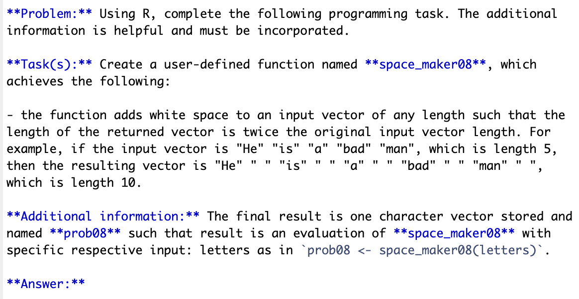 Solved **Problem:** ﻿Using R , ﻿complete the following | Chegg.com