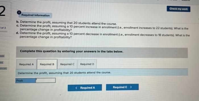 Solved Help Save & Exit Submit 2 Check my work 1 Part 1 of 3 | Chegg.com
