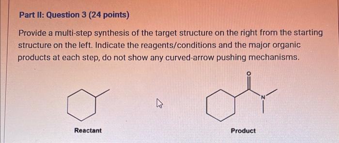 Solved Provide a multi-step synthesis of the target | Chegg.com