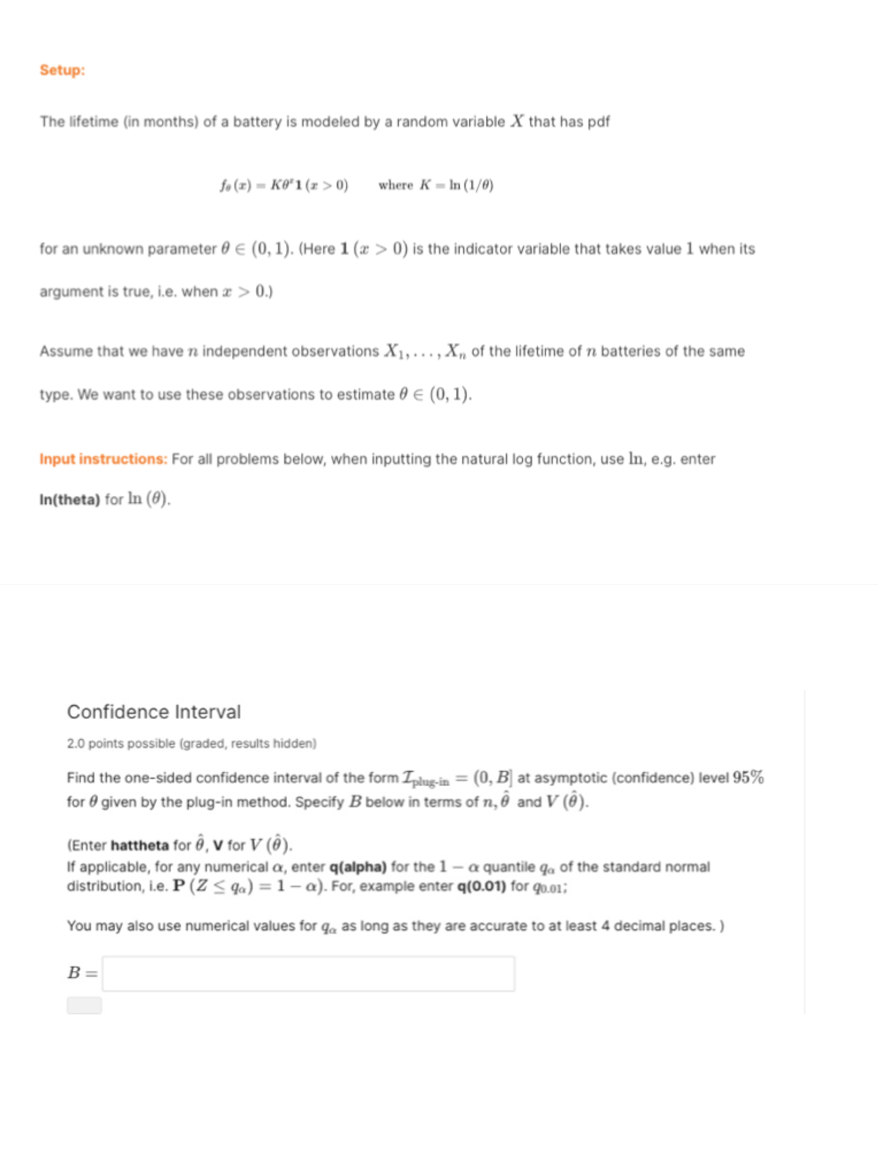 Solved Confidence Interval2.0 ﻿points possible (graded, | Chegg.com