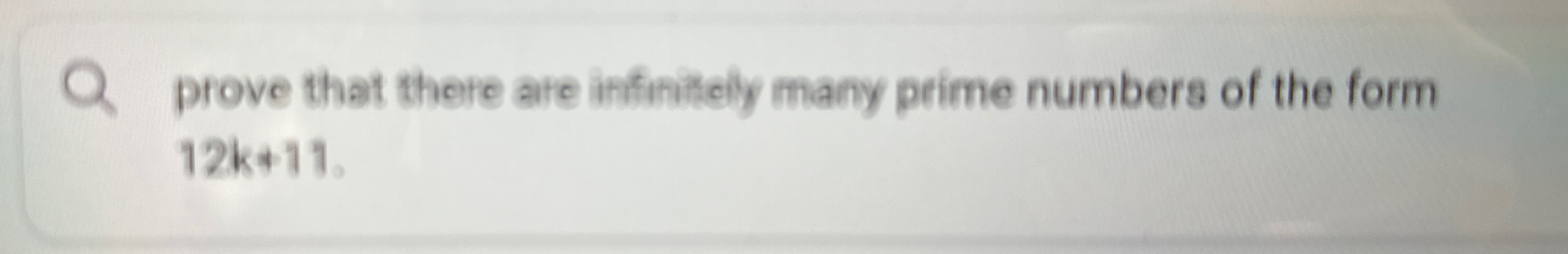 Solved prove that there are infinitely many prime numbers of | Chegg.com