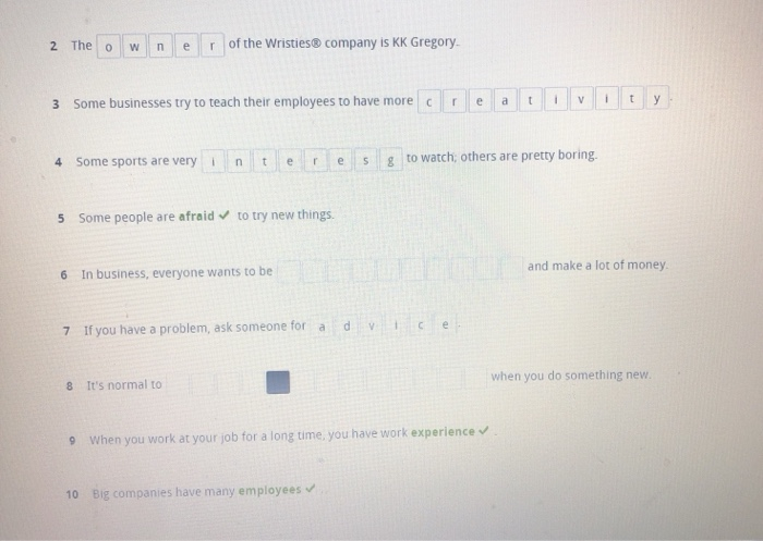 Solved 2 The own e r of the Wristies® company is KK Gregory | Chegg.com