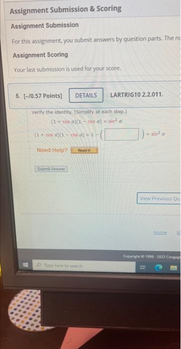 Solved Assignment Submission And Scoring Assignment 