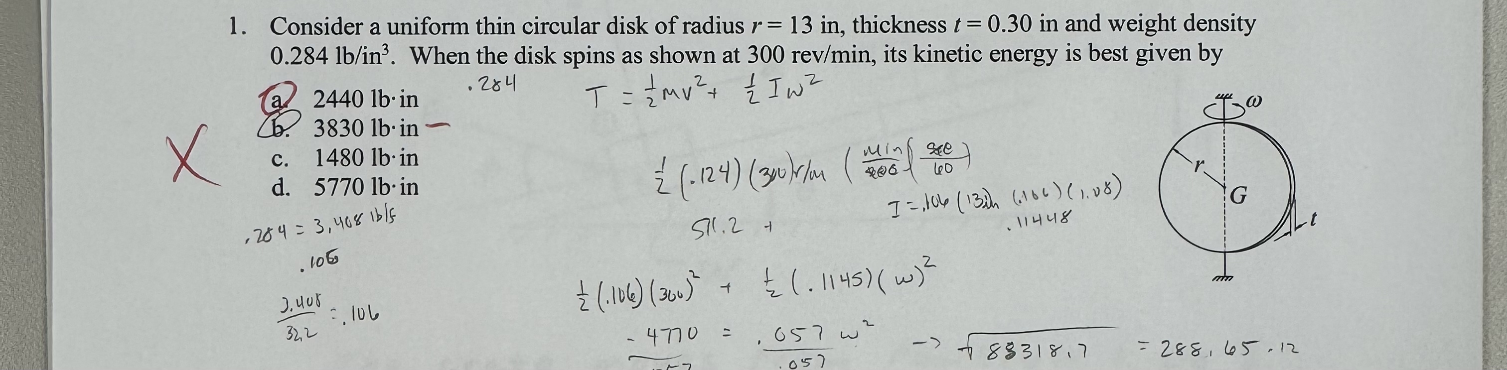 Solved Correct answer is circled in red, please show | Chegg.com