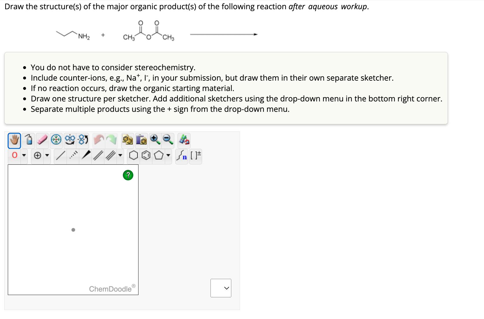 Solved Draw the structure(s) ﻿of the major organic | Chegg.com
