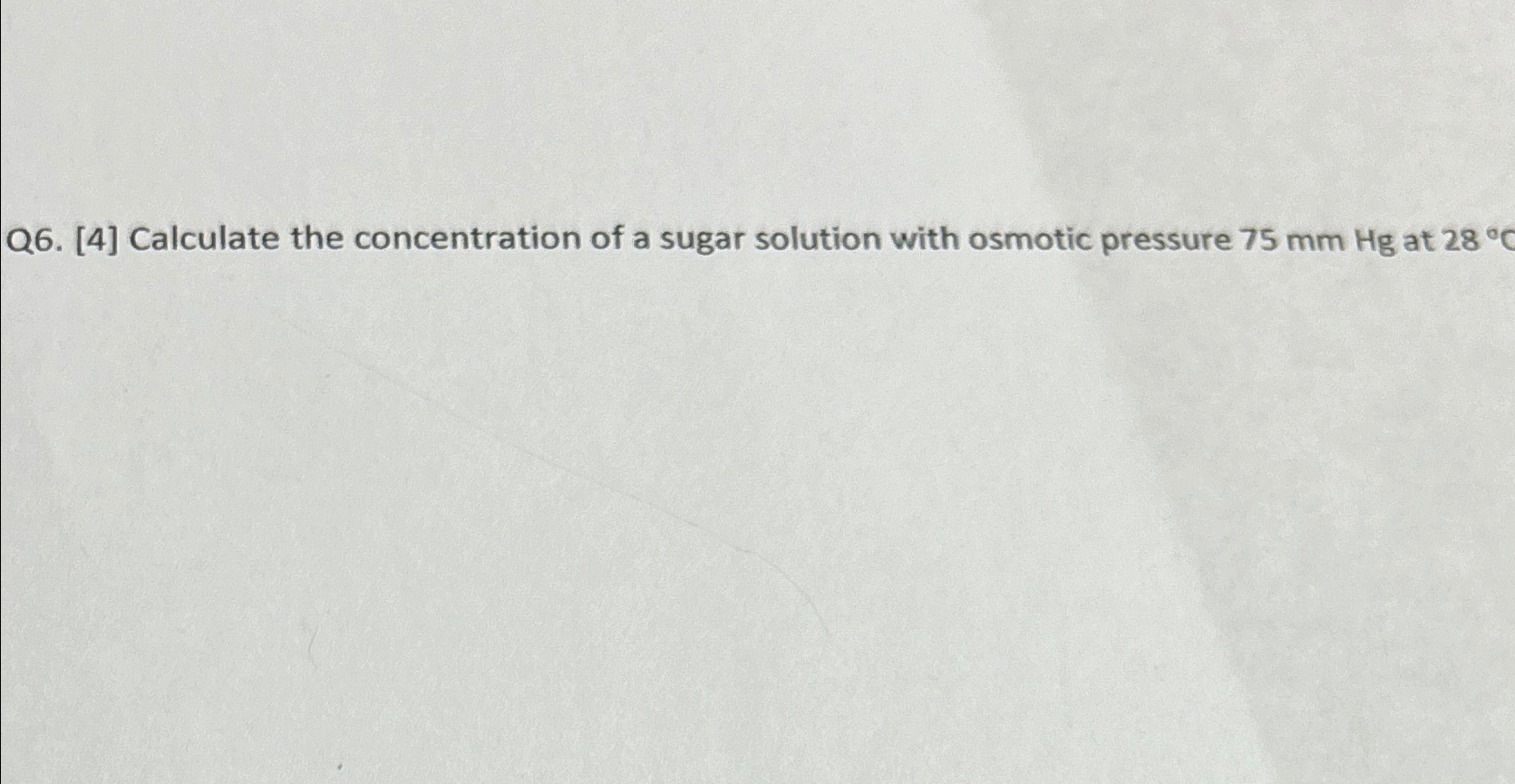 Solved Q6. [4] ﻿Calculate the concentration of a sugar | Chegg.com
