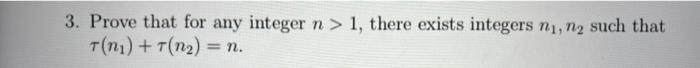 Solved 3. Prove that for any integer n>1, there exists | Chegg.com