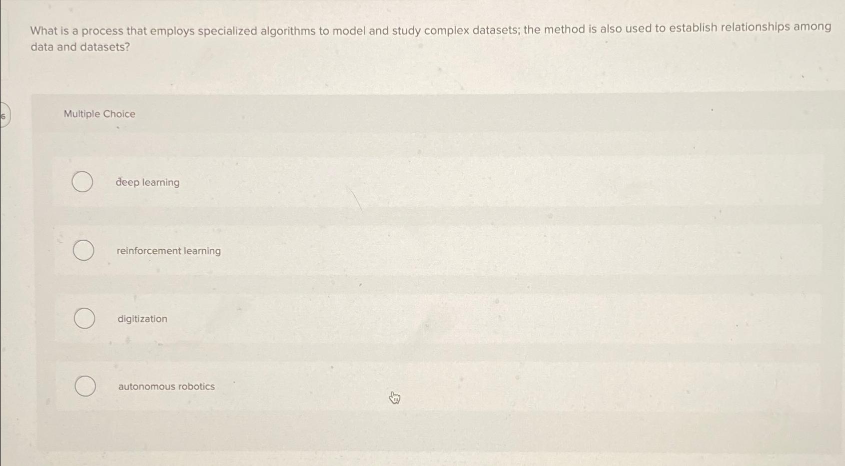 Solved What is a process that employs specialized algorithms | Chegg.com