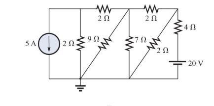 Solved a) Determine the nodal voltages for the network. | Chegg.com