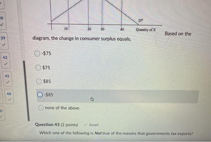 Solved question 49 (2 points) The diagram shows an export | Chegg.com