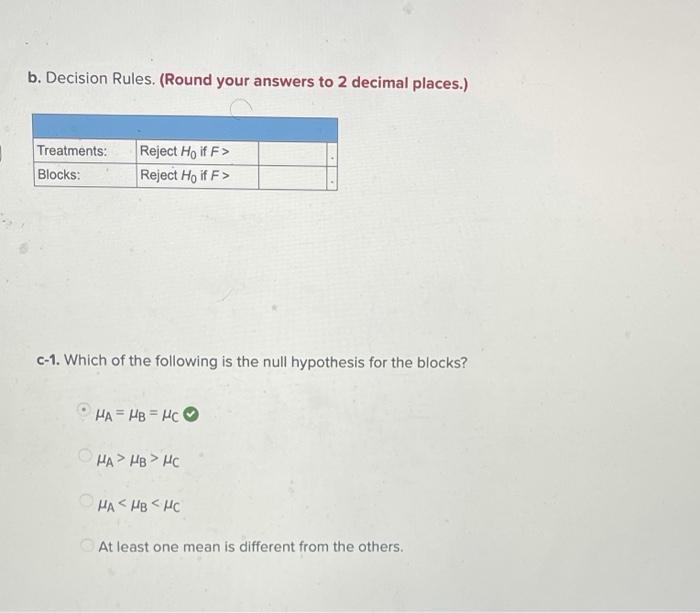 Solved The following data were collected for a two-factor | Chegg.com