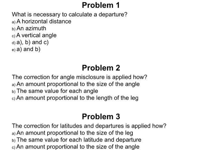 Solved What is necessary to calculate a departure? a) A | Chegg.com