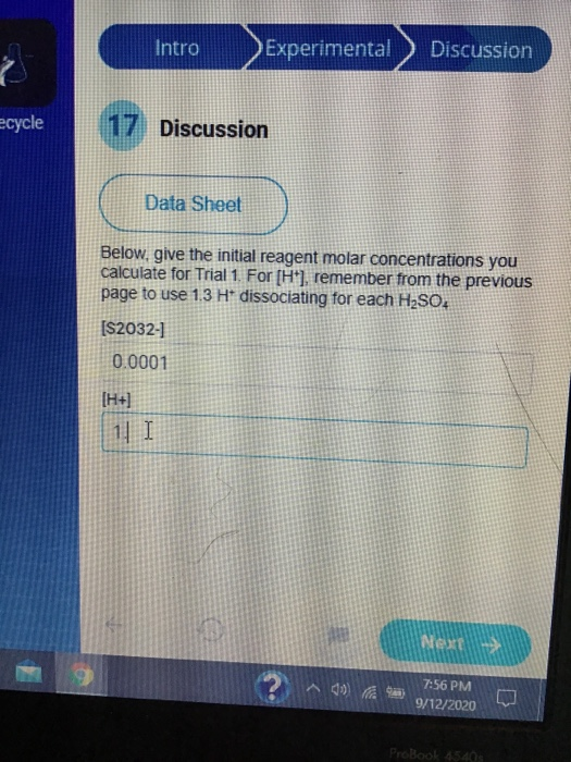 Intro Experimental Discussion Ź ecycle 17 Discussion | Chegg.com
