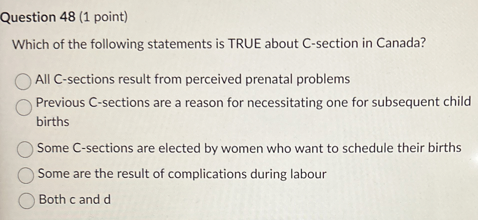 Solved Question 48 (1 ﻿point)Which of the following | Chegg.com
