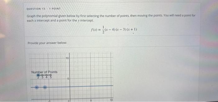 Solved Graph the polynomial given below by first selecting | Chegg.com