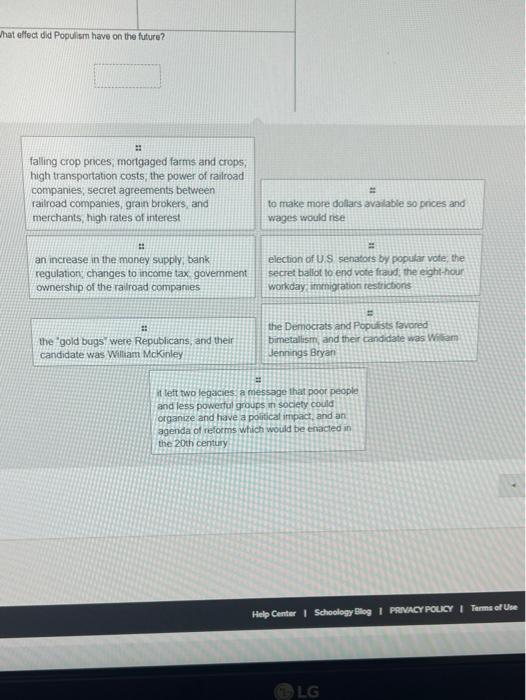 Solved Answer questions about farmers Populists, and the | Chegg.com