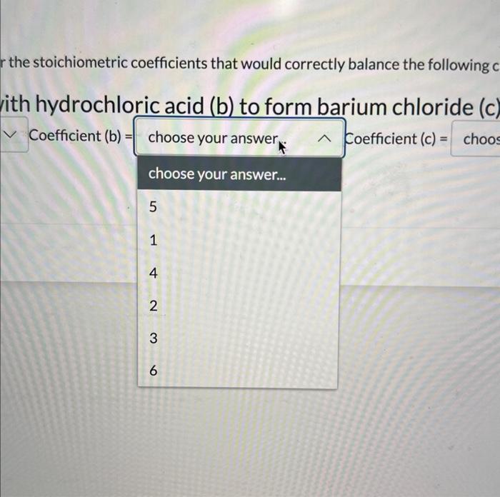 Solved Use the dropdown menus to select values for the | Chegg.com