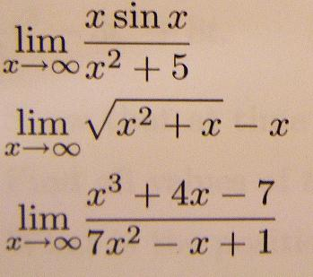 Solved lim x rightarrow infinity x sin x/x2 + 5 lim a | Chegg.com
