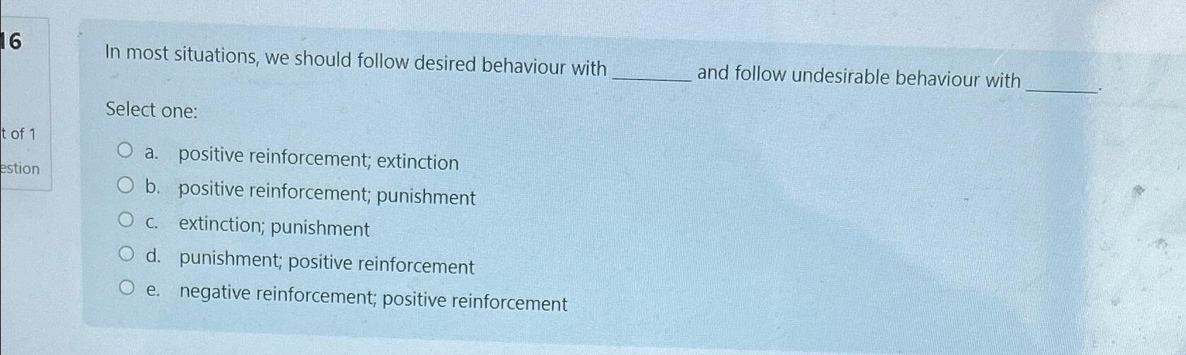 Solved 16In most situations, we should follow desired | Chegg.com