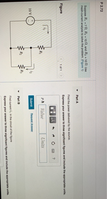 Solved P 2.72 Suppose R1 = 72, R2 = 102, and R3 - 10. Use | Chegg.com