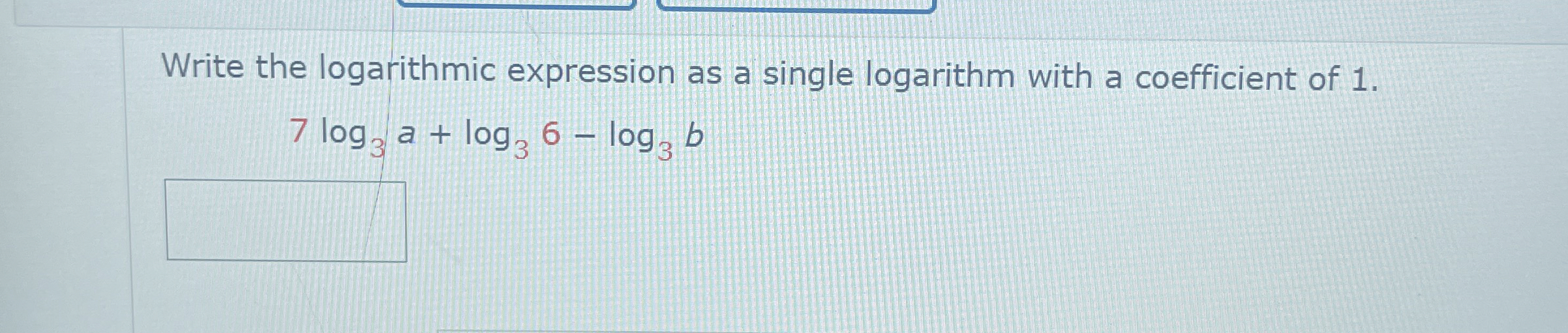 Solved Write the logarithmic expression as a single | Chegg.com