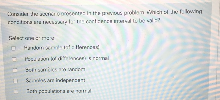 Solved For each of the following scenarios, say whether the | Chegg.com