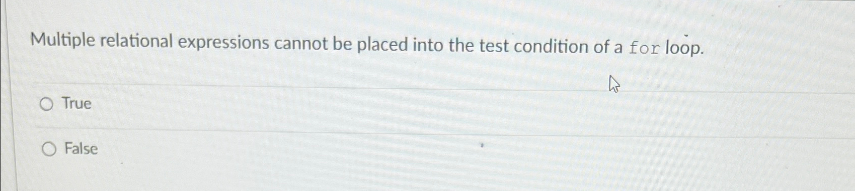 Solved Multiple relational expressions cannot be placed into | Chegg.com