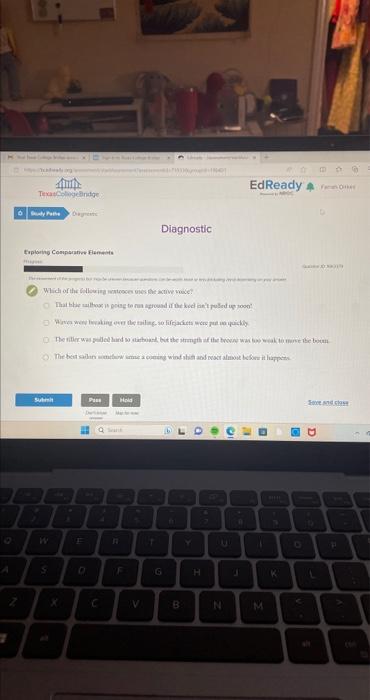 EdReady Diagnostic foxe me clas b \\( L \\rho=0= \\) | Chegg.com