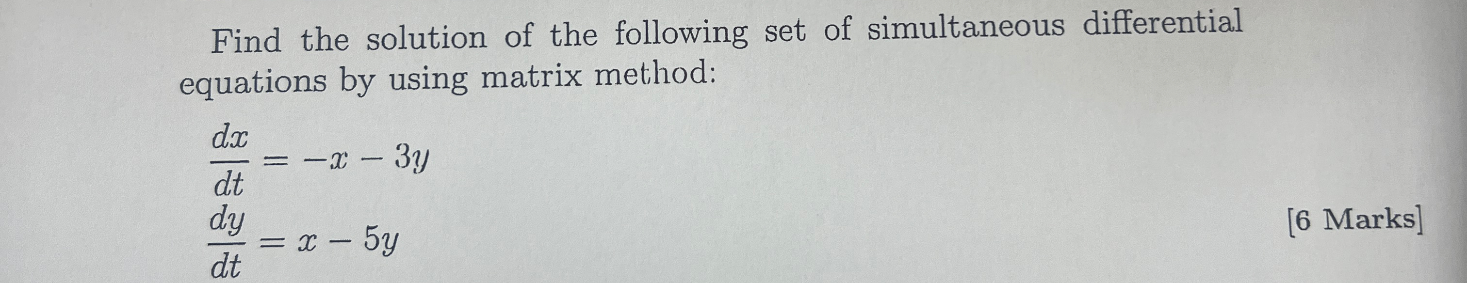 Solved Find the solution of the following set of | Chegg.com