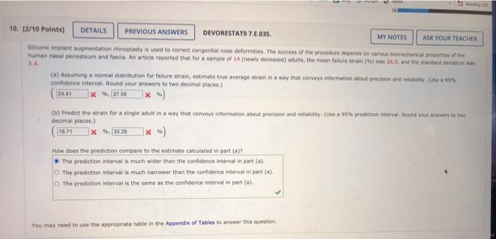 Solved VO 10. [2/10 Points] DETAILS PREVIOUS ANSWERS | Chegg.com
