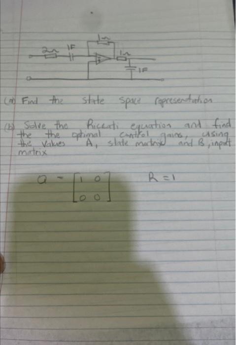 (4) Fiid the state spau reprecautation (b) Solde the | Chegg.com