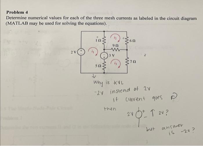 Solved Problem 4 Determine numerical values for each of the | Chegg.com
