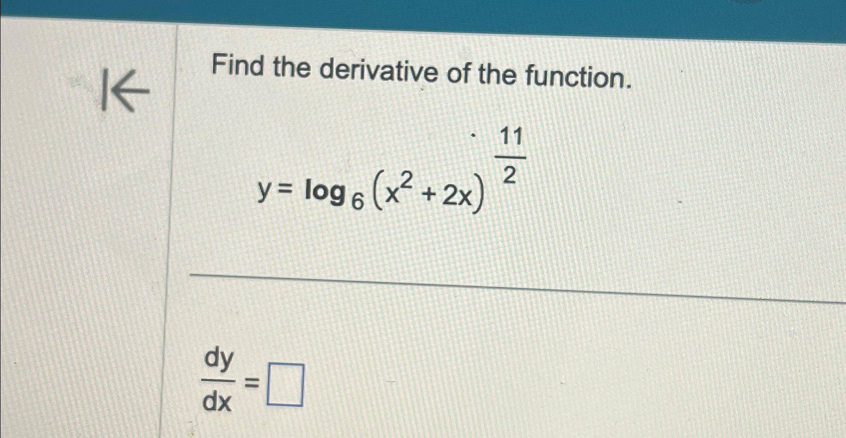 Solved Find the derivative of the | Chegg.com