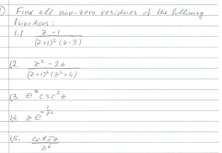 Solved Find all non-zero residues of the following | Chegg.com