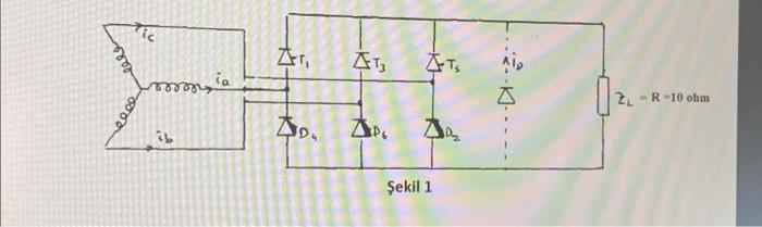 Solved Question 1) The "half-controlled-bridge rectifier | Chegg.com
