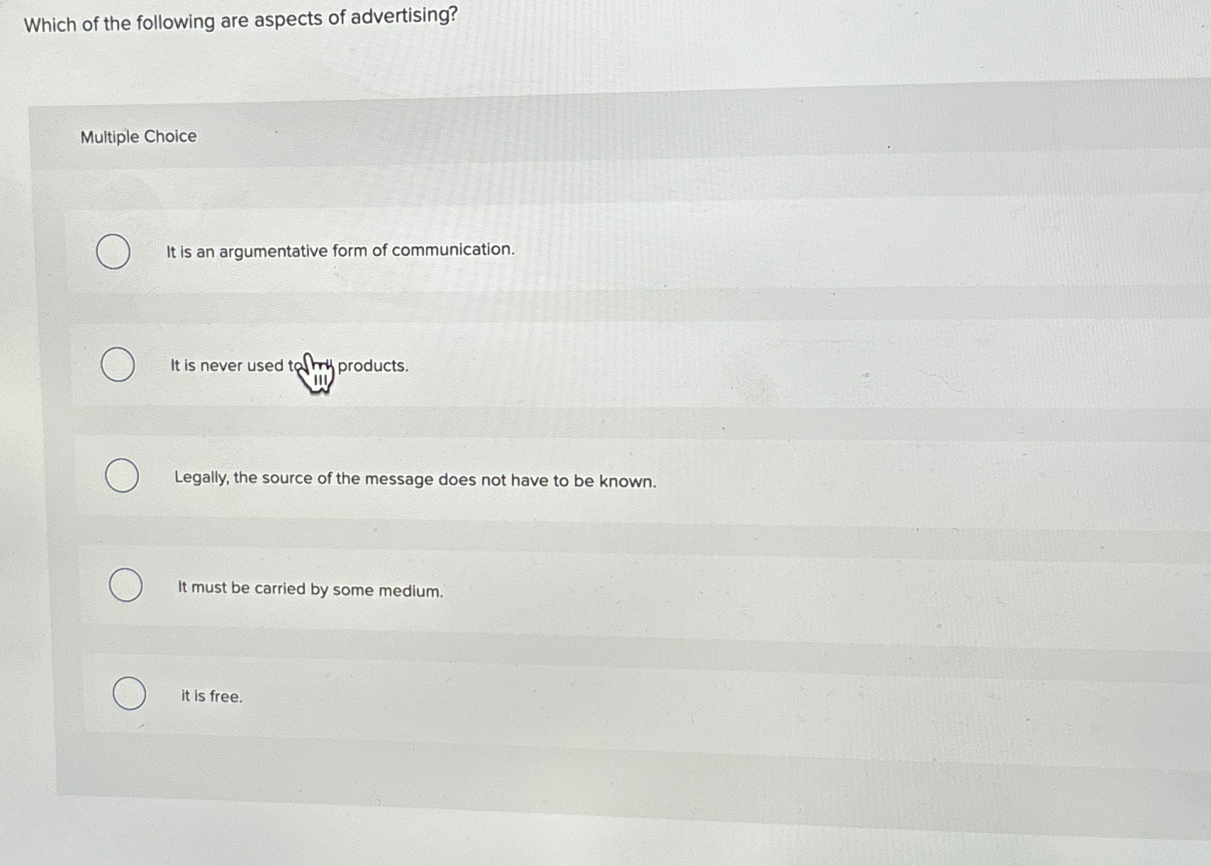 Solved Which of the following are aspects of | Chegg.com